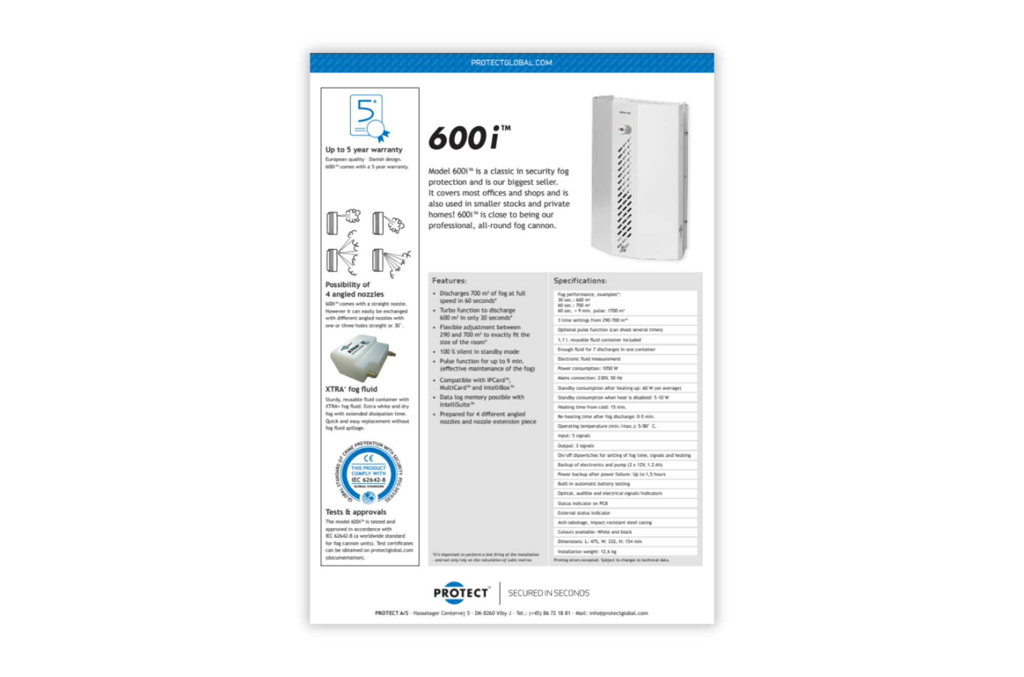 600i Datasheet - PROTECT Download Center