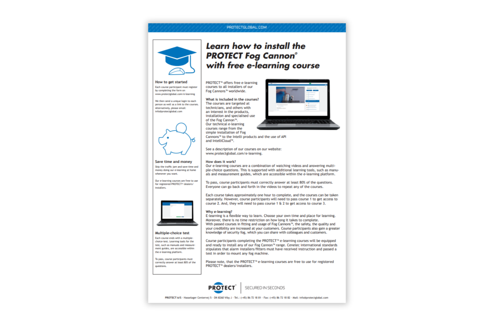 E-Learning Datasheet - PROTECT Download Center