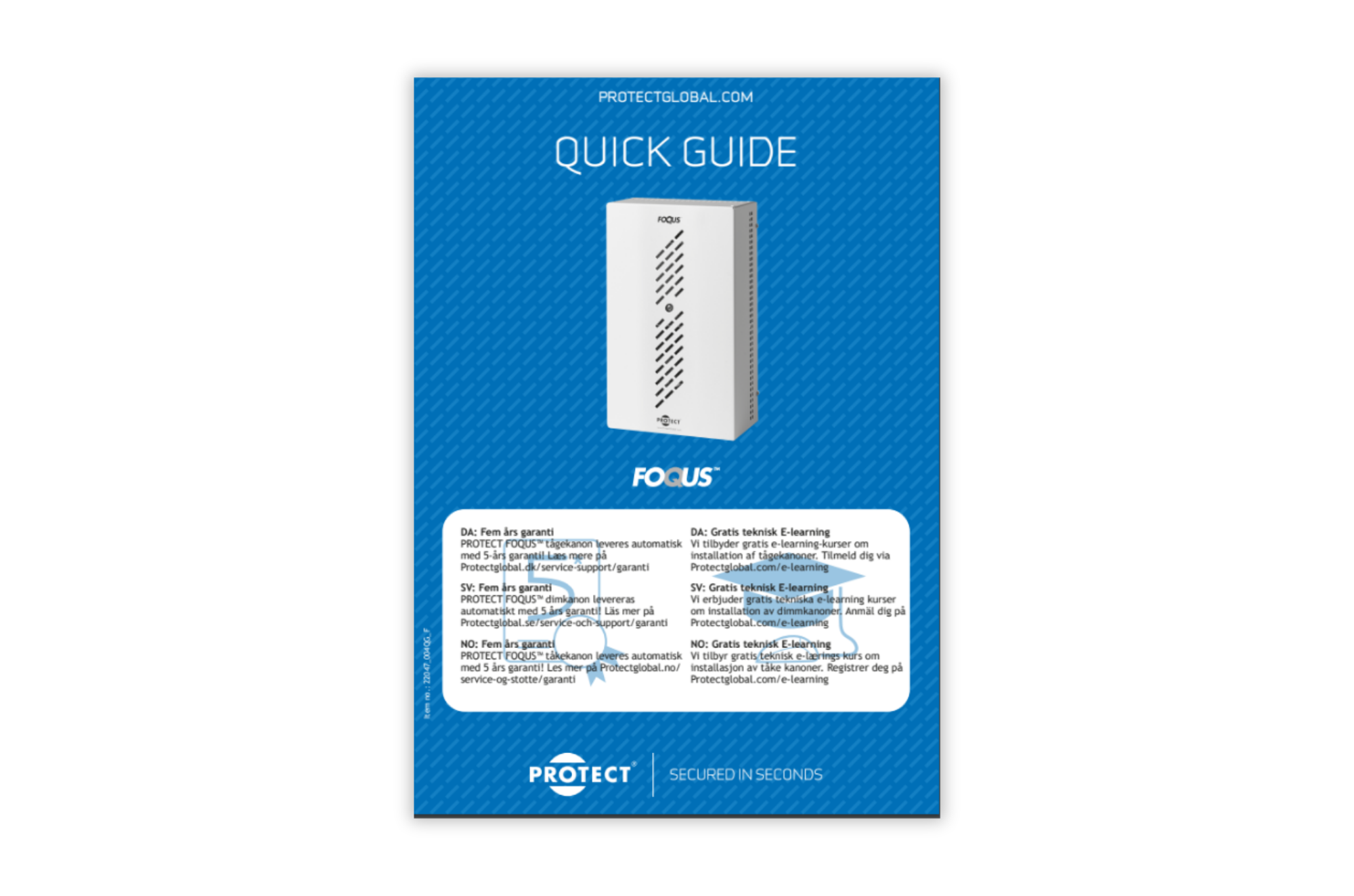Quick Guide, FOQUS - PROTECT Download Center
